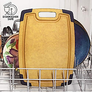 Vellum Wood Paper Composite Cutting Board with Juice Groove, 14-3/4" x 10-5/8" | Dishwasher Safe | Non-Skid