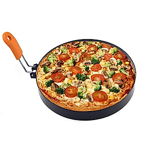 2 Packs 6" Pancake Ring for Griddle,6 Inch Non-stick Omelette Ring,Staineless Steel Crepes Ring Omelet Ring for Griddle Pancakes Egg Ring Pancake Maker,with Silicone Handle for Sandwich Egg Muffin