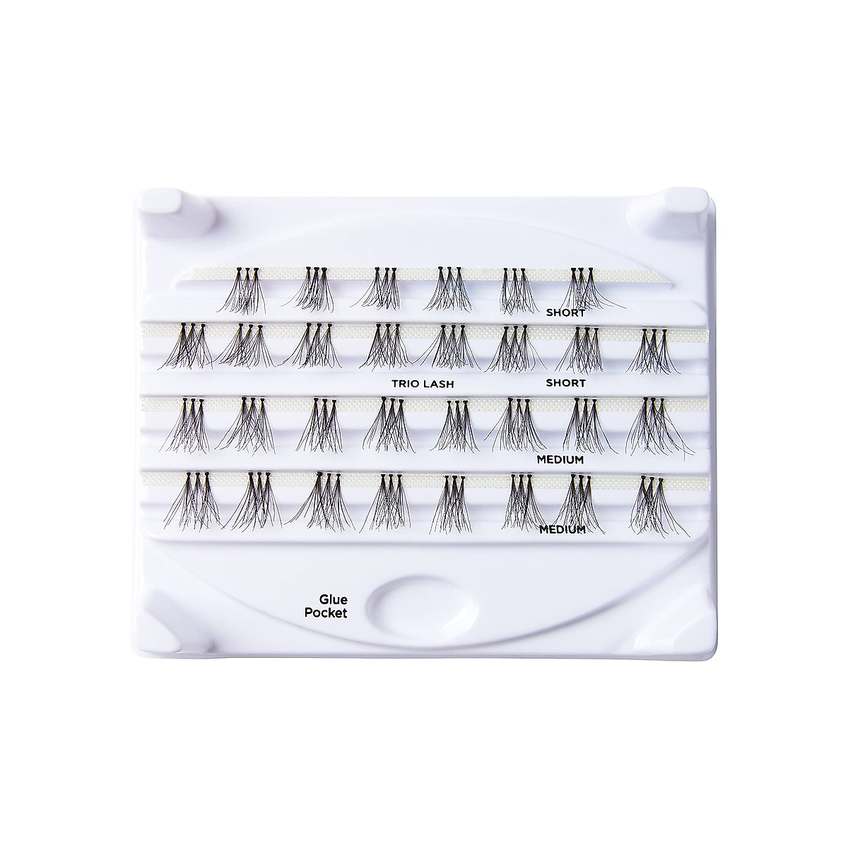i-ENVY by KISS Trio Lash Classic Medium 30 Lashes (Pack of 6) Natural Style 3X Faster Easier Application