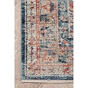 nuLOOM Derya Persian Vintage Area Rug, 4' x 6', Blue