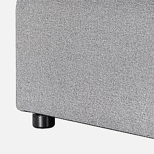 Zinus Luca Reversible Chaise Sectional Sofa, Modern Style, Flexible Modular Design, Easy Tool-Free Assembly, Grey