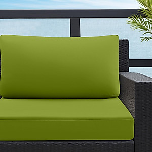 idee-home Outdoor Cushions for Patio Furniture 26.5x26.5, Outdoor Seat Cushions with Fade Resistant Waterproof Removable Cover, Replacement Deep Seat Couch Chair Cushion for Yard Garden Deck
