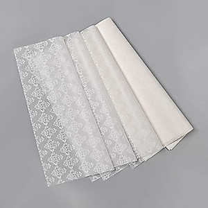 Wax Paper Food Colored Candy Wax Baking Greaseproof Wrapping Paper 100 pcs for Christmas 9.84 x 13.77 inches