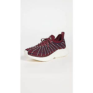 APL: Athletic Propulsion Labs Women's Zipline Sneakers, Burgundy/Midnight/Pristine, Red, Stripe, 10 Medium US