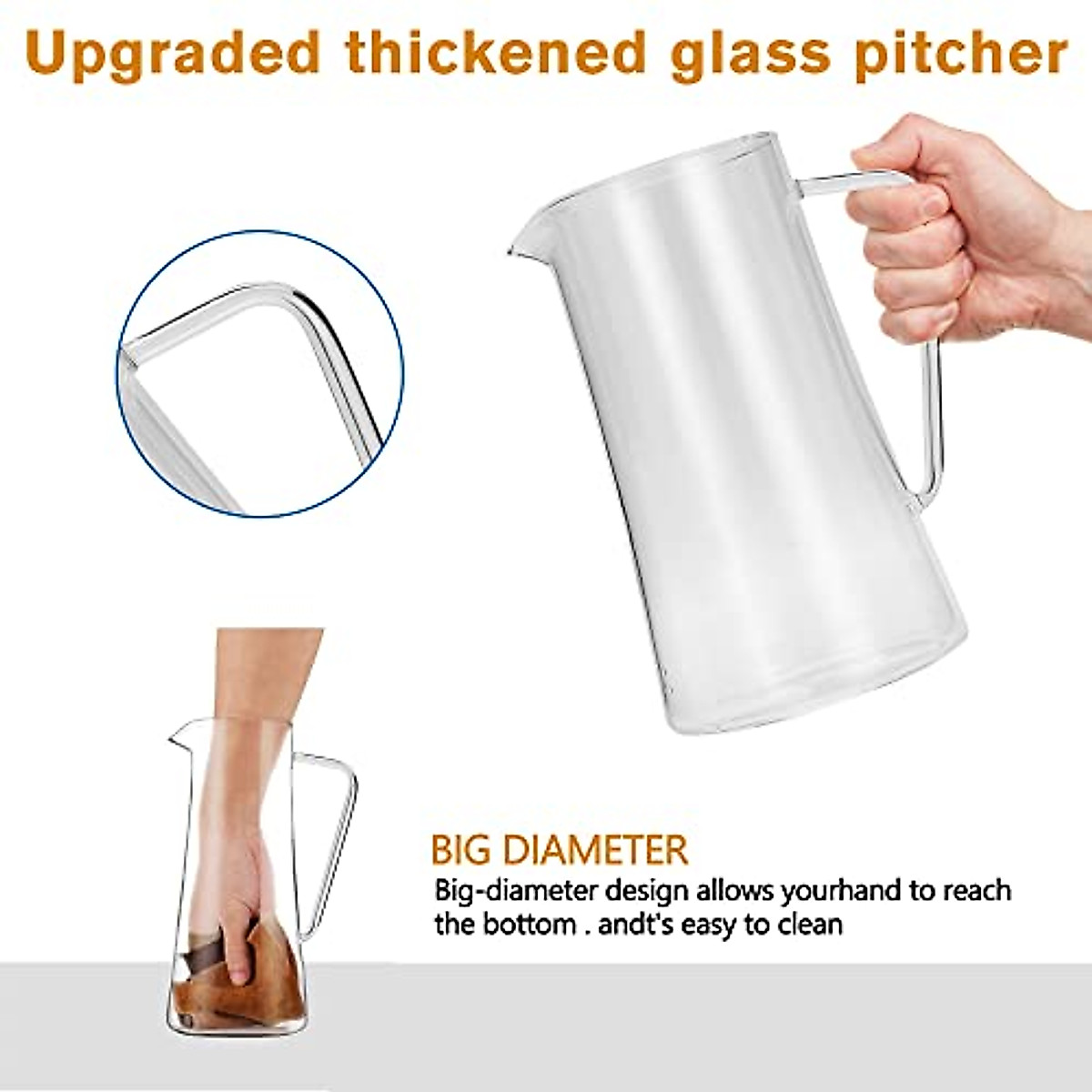 Sunvivi Iced Tea Maker and Iced Coffee Maker, 3-in-1 Coffee and Tea Machine Brewing System with 3 Quart Glass Pitcher, Strength Selector & Infuser Chamber, Perfect For Tea, Coffee, Lattes, Lemonade