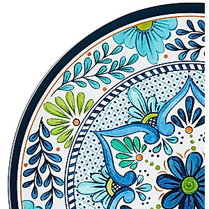Certified International Talavera Melamine 12 pc Dinnerware Set, Service for 4, Multicolored