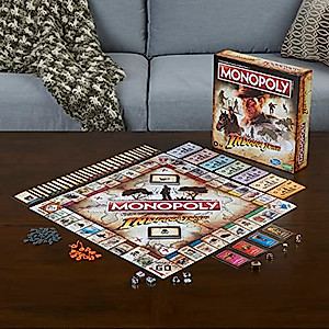 Hasbro Gaming Monopoly Indiana Jones Game, Inspired by The Indiana Jones Movies, Board Game for 2-6 Players, Ages 8 and Up