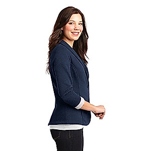 Port Authority Ladies Fleece Blazer M Dark Navy Heather