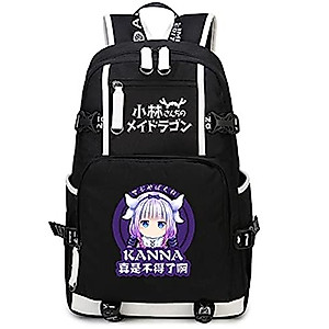 ISaikoy Anime Miss Kobayashi's Dragon Maid Backpack Bookbag Daypack School Bag Shoulder Bag
