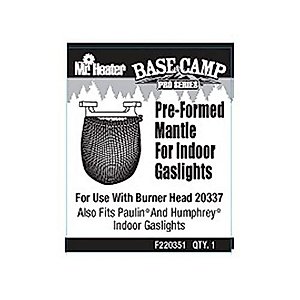 Mr. Heater Base Camp Pro Series Pre-Formed Mantle for Indoor Propane Gaslights
