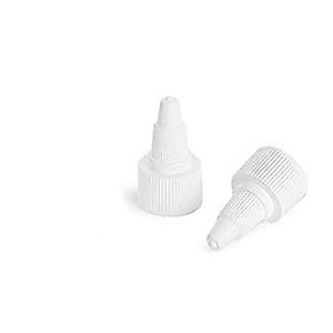 Premium Essential Oil 4 Ounce Cosmo Round Bottles, PET Plastic Empty Refillable BPA-Free, with White Twist Top Caps (Pack of 12) (Clear)