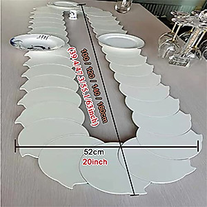 Rotating Party Turntable for Rectangular Tables ABS Material is Easy to Assemble Lazy Susan Modular Design Kitchen Dinner TurningTable Tray L100/120/140/160cm