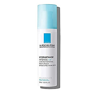La Roche-Posay Hydraphase Intense UV Face Moisturizer SPF 20 with Hyaluronic Acid, Daily Moisturizer with SPF, Safe for Sensitive Skin, 1.69 Fl Oz