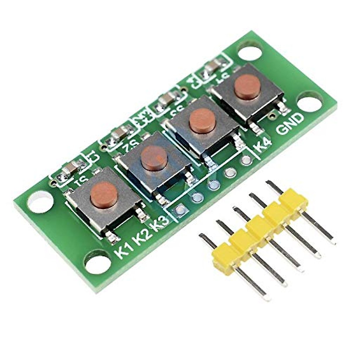 5Pin 1x4 4 Keys Button Keypad Keyboard Breadboard Module for Arduino DIY KIT Universal for Curriculum Graduation and Experiment