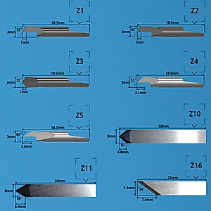 Zund Blade Tungsten Carbide Oscillating Grooving Knife Cutter Blades for CNC Vibrating Leather Cutting Tools Z16 Z21 Z51 Z61 Z71 (Z21)