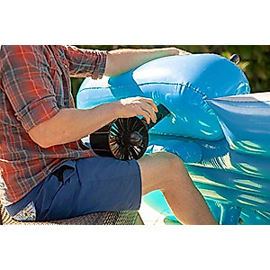Splash Runner 2.5 Motorized Inflatable Pool Lounger, Water Hammock Raft for Pool or Lake, Toy for Adults & Kids, Lightweight, Durable, Propellers Enclosed w/Safety Grill, Batteries Required