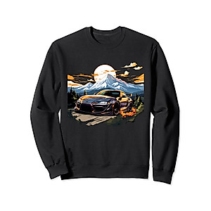 JDM Supra Car Drift Mountain Racing Car Lover Graphic Sweatshirt
