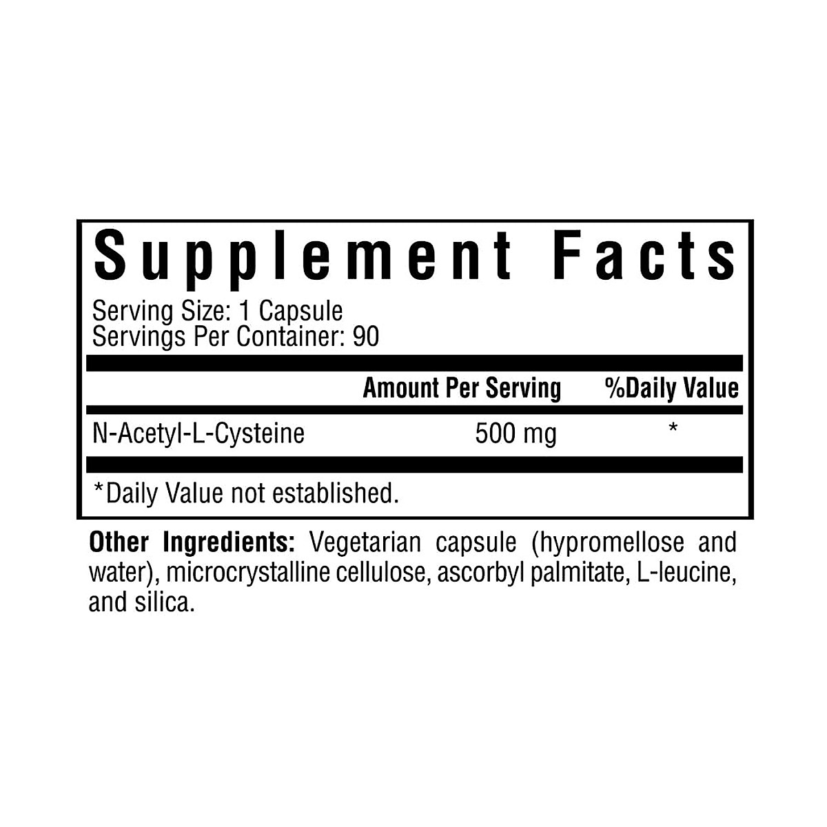 NAC | 500 mg N-Acetyl-L-Cysteine | Powerful Detoxifying Action| 90 Easy-To-Swallow Capsules | Free of Common Allergens | Seeking Health