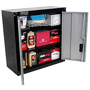 Homak 2 Door Wall Cabinet with 2 Shelves, Steel, GS00727021