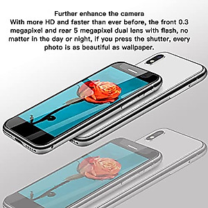 ASHATA Unlocked Mini Smartphone, S9 4G Smartphone 2.5 Inch Dual Sim Cell Phone Student Pocket Cellphone, Support WiFi Bluetooth Hotspot, 2GB 8GB,Gifts for Students,Kids(White)