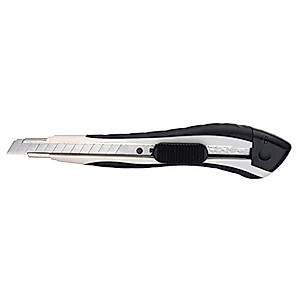 American Line 13-Point 9mm Retractable Snap-Off Knife with Auto-Locking Slider and Ergonomic Handle - Includes 3 Heavy-Duty Blades - 66-0395