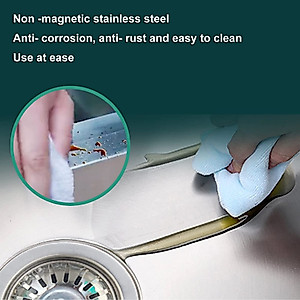 ALEEJA Thick Stainless Steel Vegetable Sink, Commercial Kitchen Sink Free Standing Single Bowl Sink with Faucet Prep & Utility Sink for Bathroom Restaurant Farmhouse Workstation