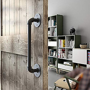 WSZTT Farm House Door Pull Handle Drawer Multifunction Easy Install Closet Alloy Indoor Outdoor for Sliding Barn Simple Fence