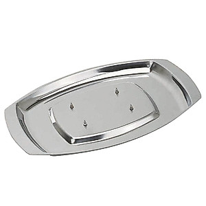 MasterClass Spiked Carving Tray, Stainless Steel, Silver, 38 x 26.5cm