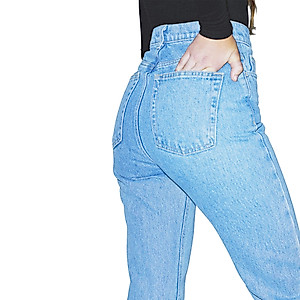 American Apparel Women's High-Waist Jean, Light Wash, 31W/32