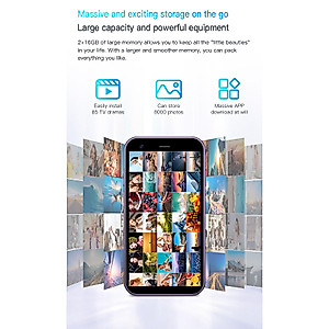 ciciglow XS15 Mini 3G Smartphone, 3.0 Inch Display 2GB 16GB ROM, Dual Sim Mobile Phone, 1000mAh, 0.3MP+2MP Student Pocket Cellphone (Black)