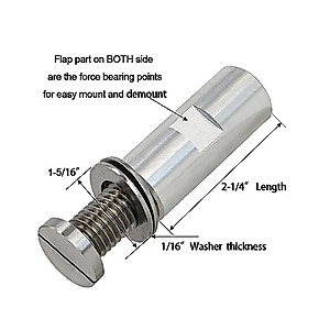 SCOTTCHEN Angle Grinder Buff Extender Kit 5/8"-11 Airway Buffing Wheel Extension Shaft 2-1/4" Threads Arbor Extended Adapter