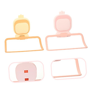 Alipis 6 Pcs Towel rack single towel bar hand towel storage towel ring holder blanket storage for living room wall mounted towel holder towel hanger for bathroom set child no trace pp