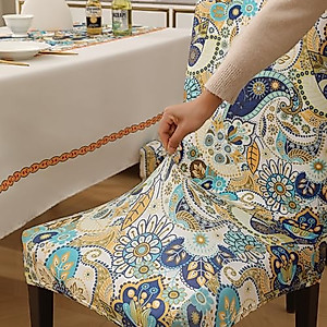 HAOYONG Tablecloth Chair Cover Set 5 Pieces Table Cloth Dining Chair Slipcovers Waterproof Oil Proof Cotton And Hemp Tablecloth Table Cover Decoration for Kitchen Dinning Room - 55*70Inch Table Cover