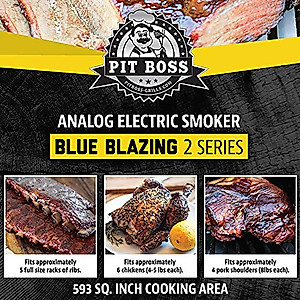 PIT BOSS 77220 2.2 Analog Smoker, 2 Series, Blue