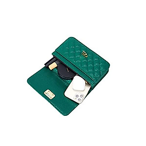 Hysnan Quilted Crossbody Bags for Women Small Leather Clutch Purses Crossbody Handbags Shoulder Bag with Chain Strap