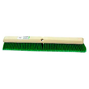 36 in Sweep Face Broom Head, Soft, Green