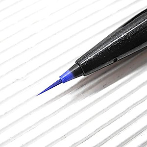 Pentel Arts Sign Pen Micro Brush, Assorted Ink, (A/B/C/D/E/G) 6-pk (SESF30BP6M) ,Black