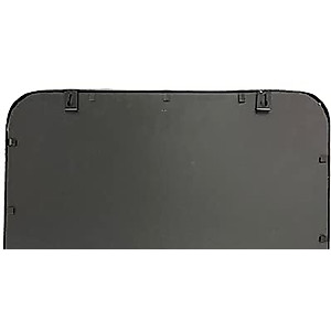 First of a Kind Rectangular Bathroom and Pharmacy Metal Wall Mirror with Shelf in Jet Black, Perfect for a Small Bathroom or Office Space