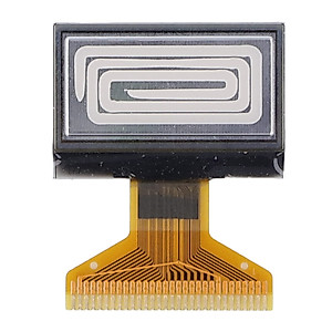 FOLOSAFENAR Display Module, 128 X 64 Thin Plastic Layer Professional LCD Display Screen 4Pcs Small 30PIN for DIY(Blue Displaying)