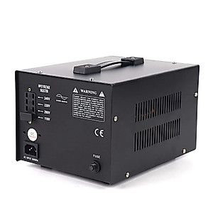 STU-3000 3000Watts Voltage Transformer Converter Heavy Duty Step Up/Down Power Converter for Conversion Between 110 Volt and 220 Volts,with Circuit Breaker,CE Certified,Black