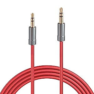 Audio Cable Extension Cord Compatible with Bose 700/QC25/QC35/QuietComfort 25/QuietComfort 35/On-Ear 2/OE2/OE2i Soundlink SoundTrue On Ear Headphones (Red)