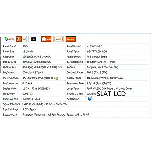AUO 18.5 Inch LCD Panel M185XTN01.3 with Full kit of Driver Board