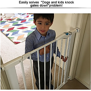 Baby Gate Wall Cups, Dog Gate Wall Protection Guard Prevent Damage from Wall Surface, Door, Wooden Stairs(4 Pack)