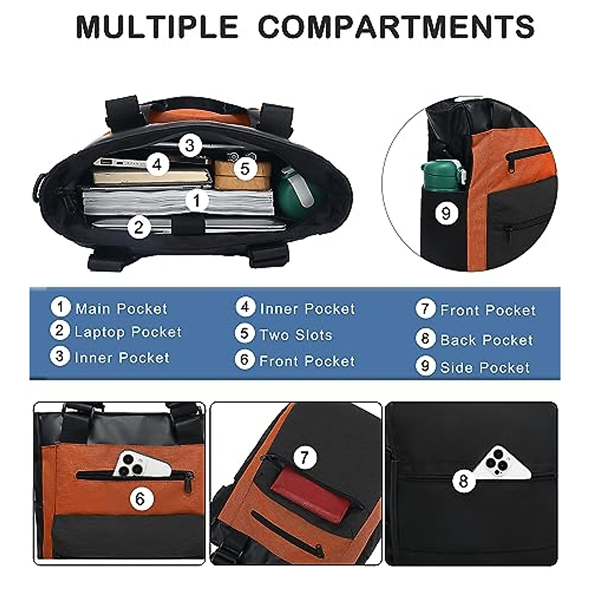 BASICPOWER Backpack Purse for Women Convertible Laptop Tote Work Diaper Bag Nurse Teacher Bag for Travel