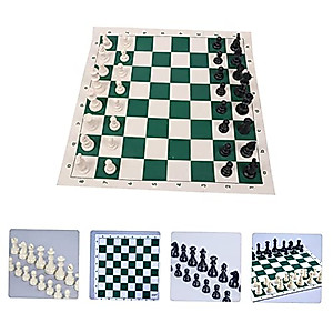 SAFIGLE 1 Set International Chess Travel Toy Magnetic Chess Board Kids Educational Toys Chess Figures International Chess Board Game Chess Toy Chess and Checkers Set Kid Competition Toy