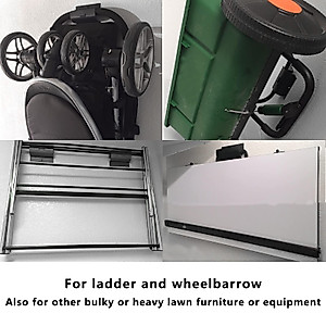 Juformin Heavy-Duty Ladder Hanger-Wall Mount Ladder Hooks for Ladder Storage-Wheelbarrow Hangers for Garage Wall-1 Pack