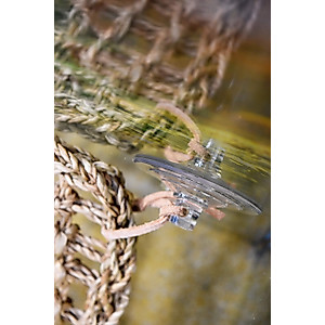 PENN-PLAX Reptology Lizard Lounger Corner Triangle with Ladder– 100% Natural Seagrass Fiber – Great for Bearded Dragons, Anoles, Geckos, and Other Reptiles – Large