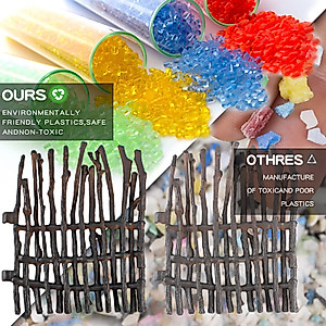 20PCS Corral Fence Toy Accessories Panel Set Farm Corral Fence with Gate Horse Paddock Barn Farm Animals for Toddlers Kids Preschool Educational Gift Sets