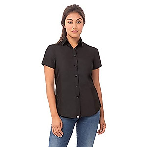 Chef Works Women's Universal Shirt, Black, Small