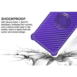 Case for DIALN X65 Case Compatible with DIALN X65 Phone Case Cover [with Tempered Glass Screen Protector][Hard PC + Soft Silicone][Ring Support] TZZH-ZI